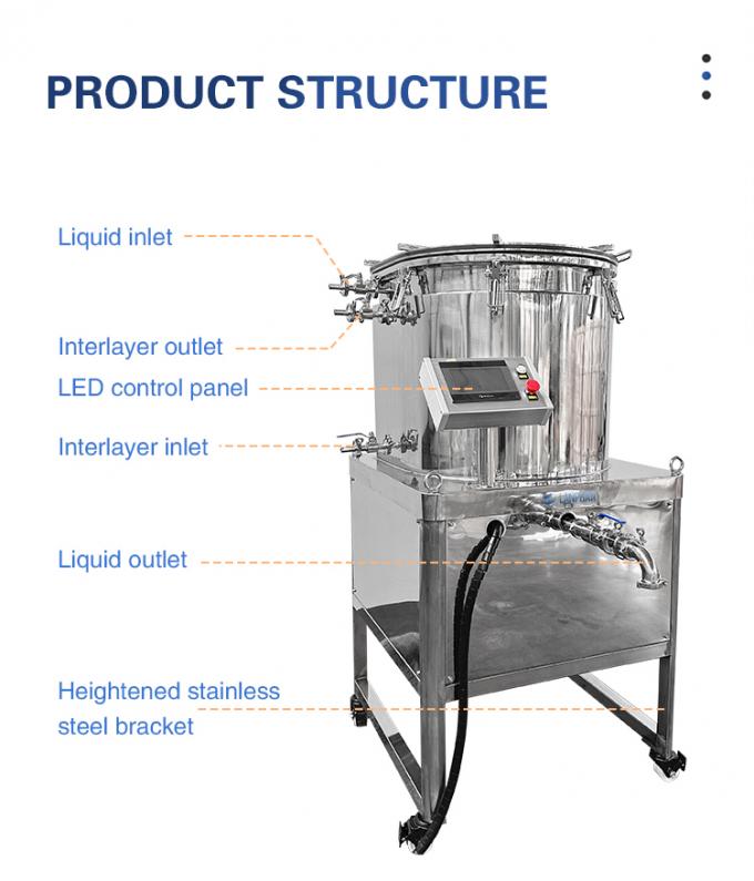 Commercial Ice Water Solventless Extractor Bubble Hash Vortex Trichome Separator Solventless ...