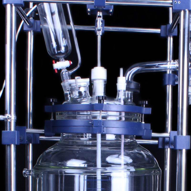 Stainless Steel 200W Adhesive Pyrex Lab Glass Reactor