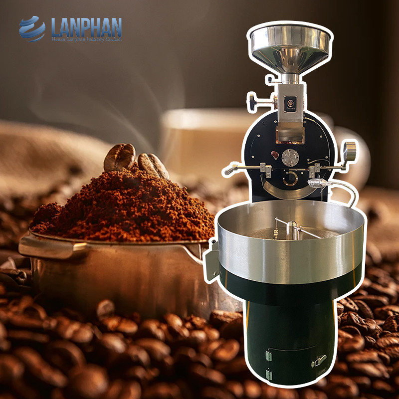 Half Hot Air Roaster Industrial Coffee Roaster 6kg Coffee Green Bean ...