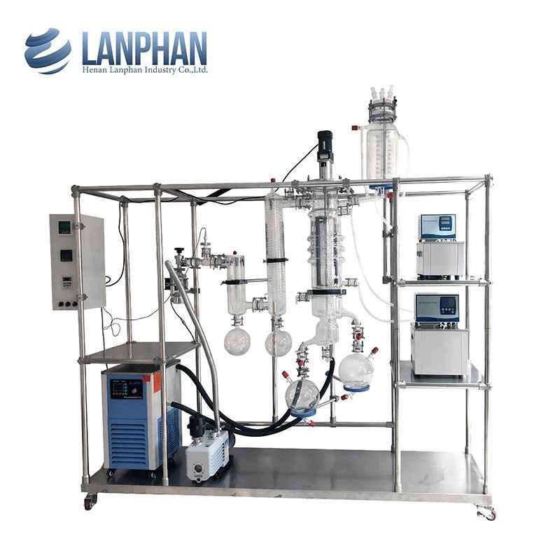 Wiped Film Distillation Equipment Thc Short Molecular 450 RPM Electric