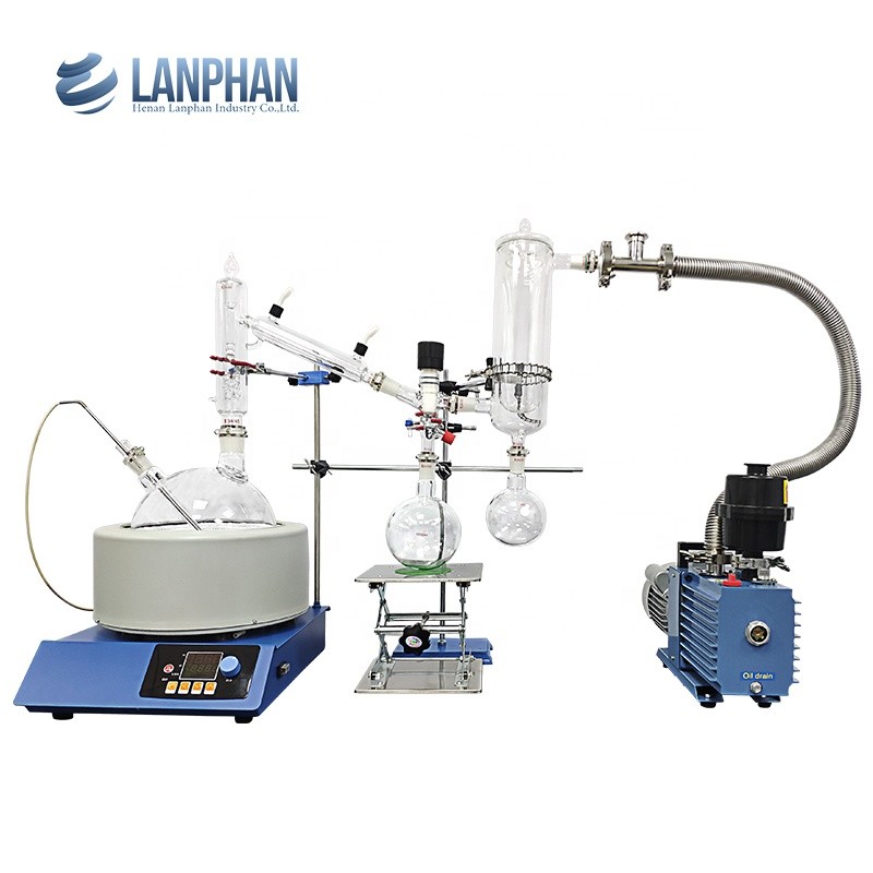 5L Short Path Distillation Equipment Lab Glass Vacuum Distillation System