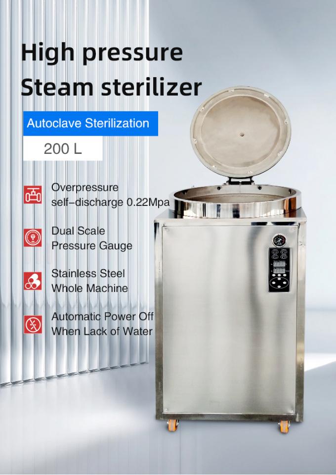 200 Liter Large Retort High Pressure Autoclave For Sterilization Of ...