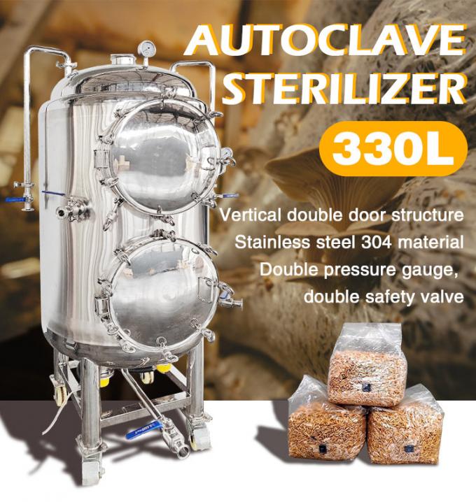 High Pressure Steam Sterilizer Autoclave 220V For Mushroom Cultivation
