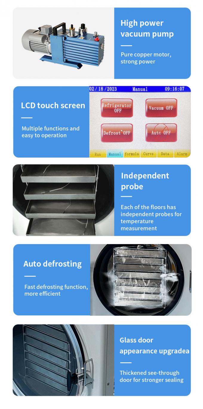 1m2 8 Layers Vacuum Drying Equipment With Oil Mist Filter